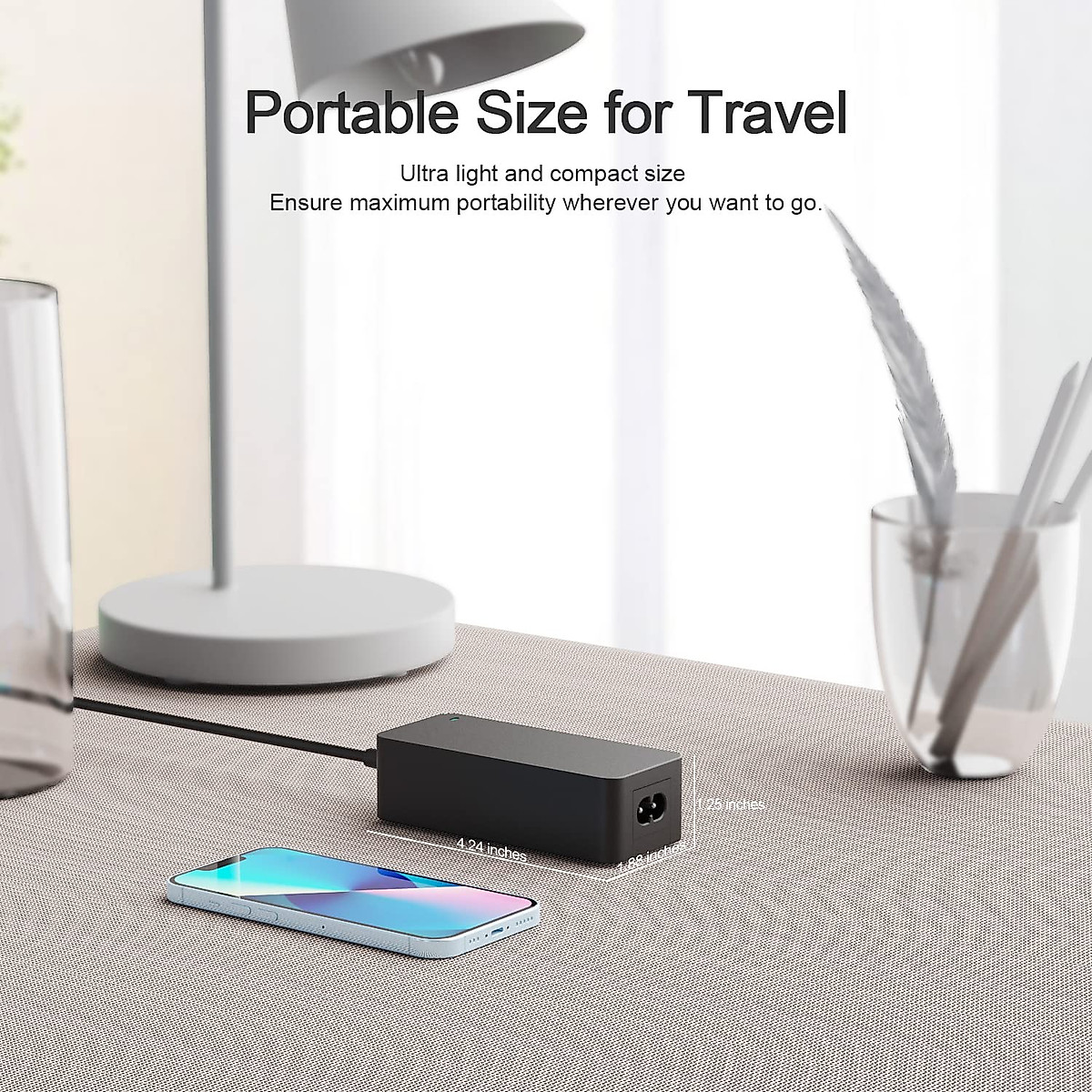 65W AC Charger Compatible with Dell Chromebook 11 3180 3189 3120 P22T CB1C13 Laptop Power Adapter Supply Cord with UL Safety Certification