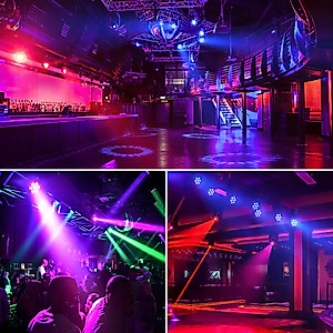 OPPSK LED Par Stage Light - RGBWA 70W 7LED Stage Par Light Sound Activated Auto Play by Remote & DMX Control Uplighting for Events Birthday Wedding Party Church Music Live Show Concert DJ Lighting