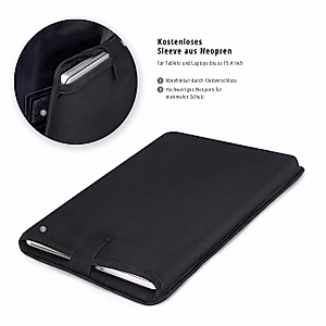 A-LAB Model A Waterproof Bicycle & Messenger Backpack Rolltop Daypack for Commuting and Traveling with 15.4'' Laptop Sleeve 26l in black