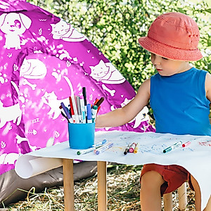 KidzAdventure 2 in 1 Play Tent for Kids | 1-2 Person Backpacking Tent | Ultralight Indoor & Outdoor Camping - Best Friends Theme