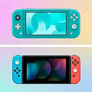 Sumind 28 Pieces Replacement Cute Cat Claw Design Thumb Grip Caps Thumb Grips Analog Stick Cover Joystick Cap Soft Silicone Cover Compatible with Nintendo Switch, Switch Lite and Joy-Con Controller