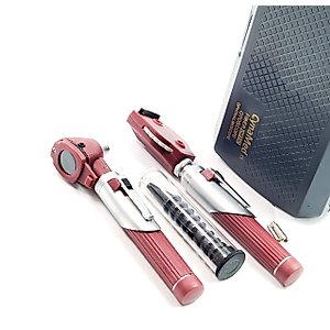 Burgundy Otoscope Set -LED Otoscope/School Kit-CYNAMED