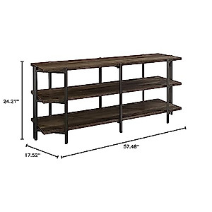 Sauder North Avenue Credenza, for TVs up to 54", Smoked Oak Finish
