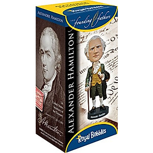 Royal Bobbles Alexander Hamilton Bobblehead, Premium Polyresin Lifelike Figure, Unique Serial Number, Exquisite Detail