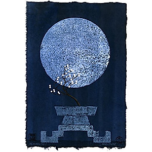 OFFERING TO THE RENEWAL OF THE SPRING FULL MOON. Direct from the artist, Limited Edition, Signed & Numbered by the Artist [ Off-Set Litho Print ]