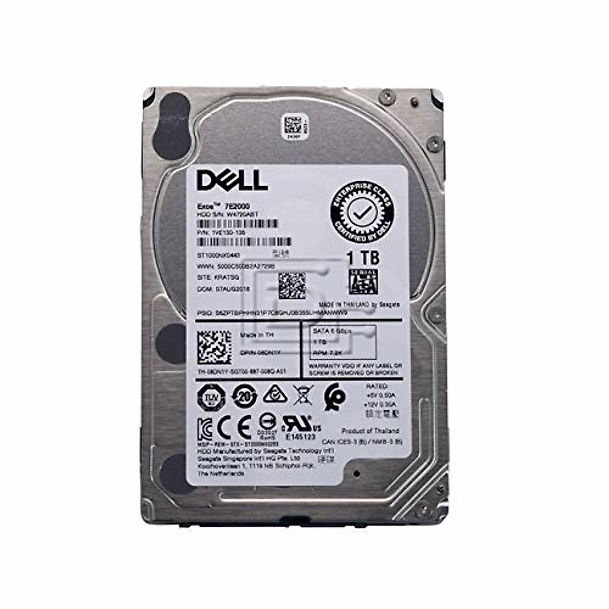 The Nekid Cow TNC Genuine 8DN1Y / Genuine 08DN1Y 1VE130-136 1TB 6Gbps 7.2K 2.5 SFF Enter