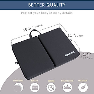 Kneejoys Bath Kneeler Pad Kneeling Pad Knee Pads for Women Knee Pads for Men Bath Kneeler Baby Bath Kneeler Kneeling Pad for Bathing Baby Garden Kneeling Pads Yoga Knee Cushion (Gray)