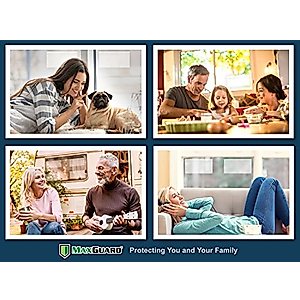 MaxGuard Window Fly Traps (24 XL Traps) Catch & Kill Houseflies, Flying Insects & Bugs. Non-Toxic Sticky Glue Traps Fly Killer Clear Strip Insect Catcher Safe No Zapping with Zapper |