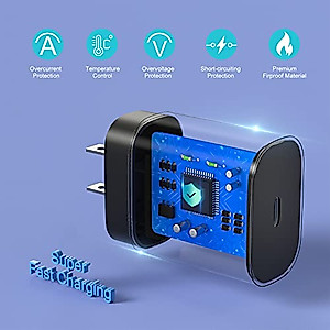 USB C Wall Charger Adapter, Costyle 3 Pack PD 25W Super Fast Charger Type C Charging Block Compatible Samsung Galaxy S23/S22/S21/S20 Ultra/Plus/S20FE/S10/A13/A53/A71/Note 20 Ultra/10,Pixel 7/6A-Black