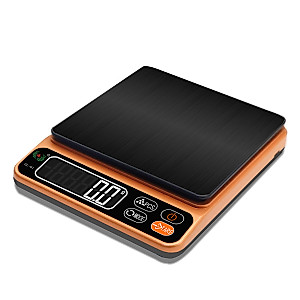 SCALE JAZZ Food Kitchen Scale for Cooking Baking Meal Prep Digital Kitchen Scale Grams Milliliters 1.1lbs/500g 0.01g/ 0.00035ozPreciseGraduation Backlit Display Battery Included