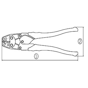 LOBSTER AK15A Professional Wire Terminals Connectors Ratcheting Crimper Eay Grip (SQ) : 1.25, 2, 5.5, 8m㎡ Made in Japan