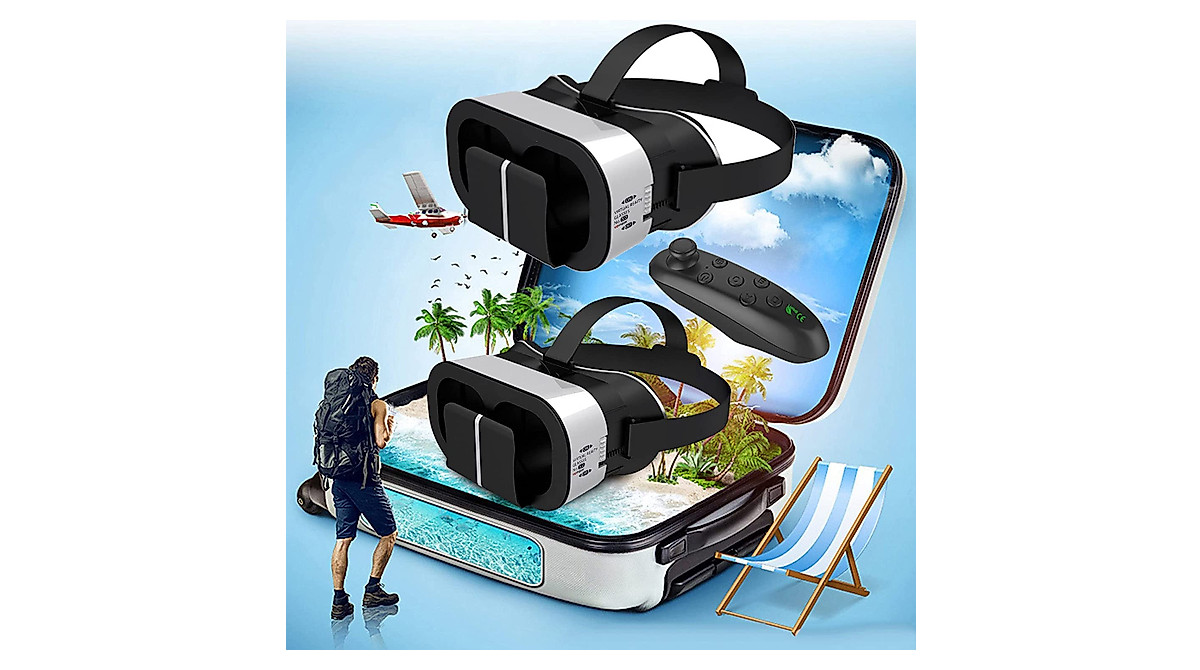 VR Glasses 3D Virtual Reality Smart Digital Glasses Headset for 4.0-6.7 ...