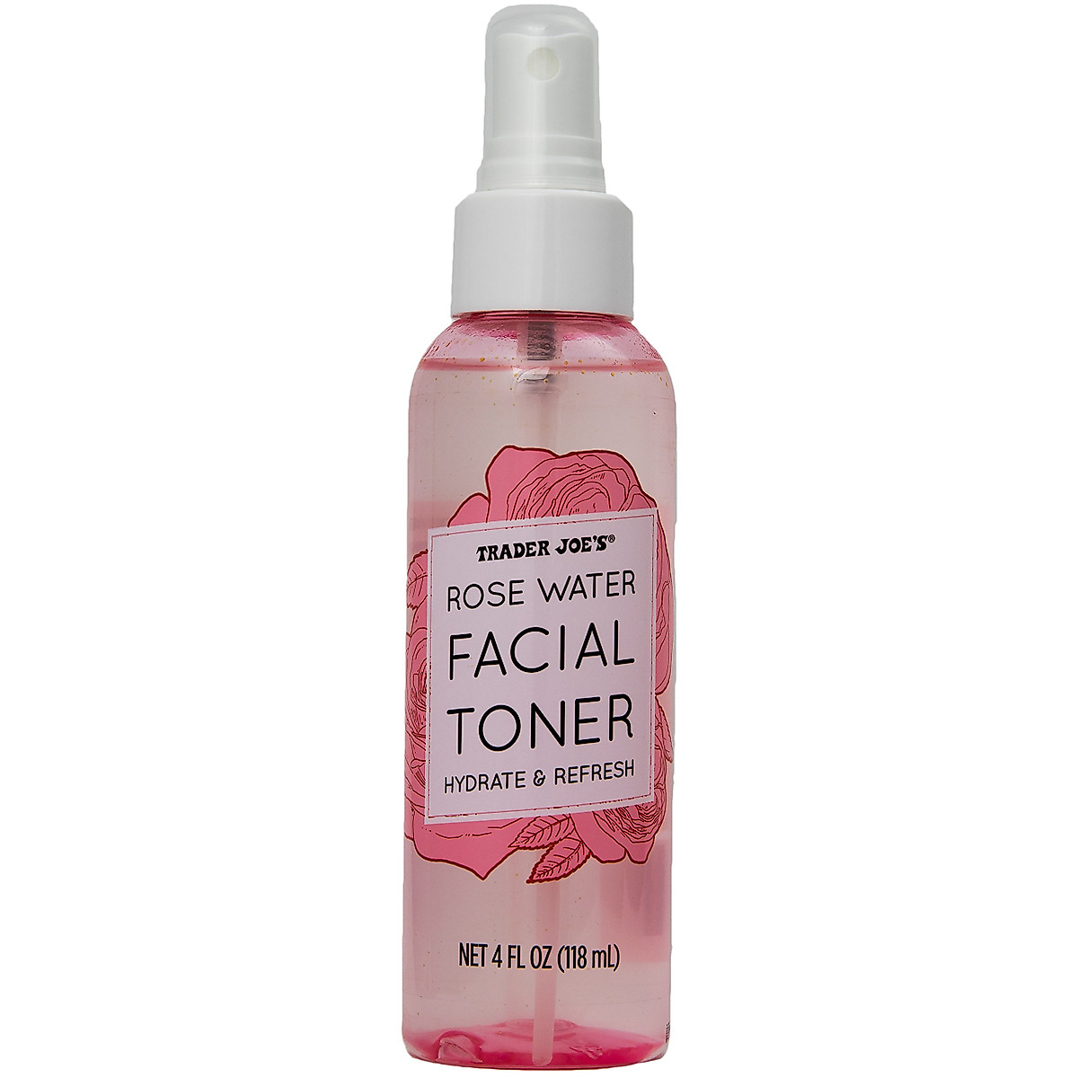 Rose Water Facial Toner Hydrate and Refresh by Trader Joe's (1 Bottle)