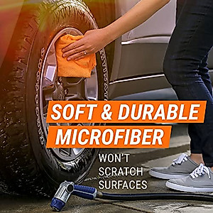 Multi-Purpose Towels by Armor All, Bulk Microfiber Towels for Cars, Cleaning and Home Use, 48 Count