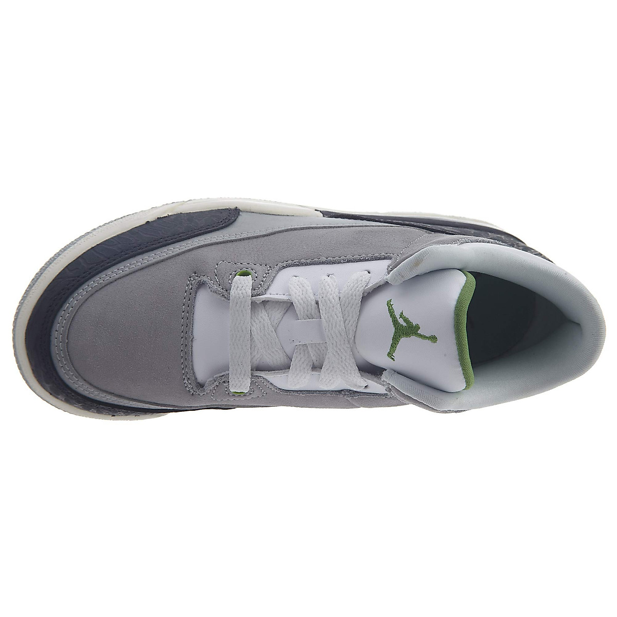 Jordan 3 Retro Little Kid's Shoes Light Smoke Grey/Chlorophyll/Black 429487-006 (13 M US)