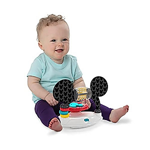 Bright Starts Disney Baby Mickey Mouse Original Bestie 2-in-1 Baby Activity Walker - Easy Fold Frame and Removable-Toy Station, 6 Months and up