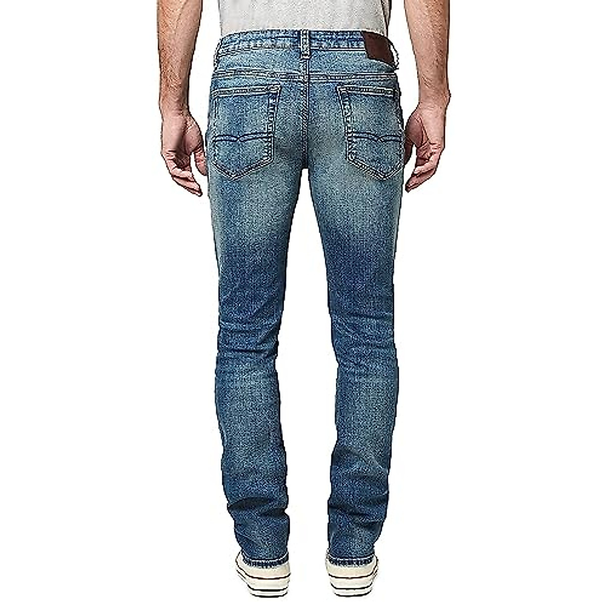 Buffalo David Bitton Men's Slim Ash Jeans, Sandblasted and Worn, 30W x 30L