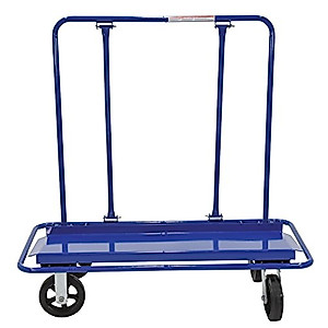 Vestil PRCT-S-MR Steel Drywall and Panel Cart with Rubber Caster, 3000 lbs Load Capacity, 48" Height, 48" Length x 23" Width