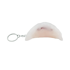 MuHou Large Meat Dumpling Keychain Simulation Dumpling Keys Holder Key Ring Key Organizer Car Pendant Bags Charm