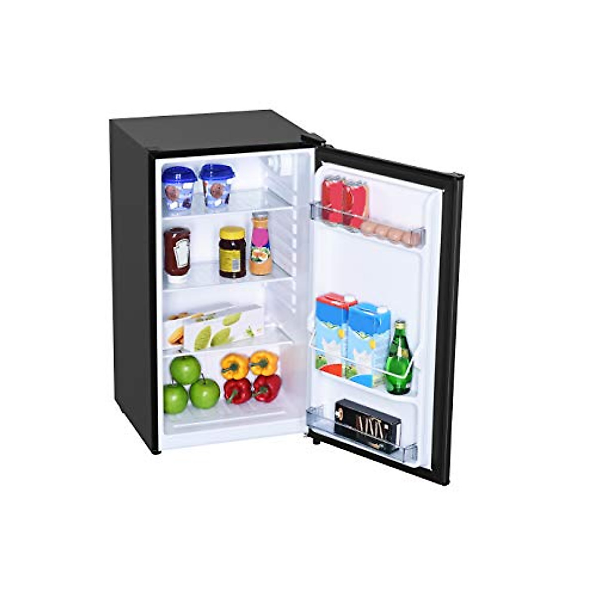 Danby DAR032B1SLM 3.2 Cu.Ft. Mini Fridge In Stainless Look - Free-Standing All Fridge For Bedroom, Living Room, Kitchen, Dorm