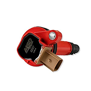 82576 MSD Ignition Coil - Ford EcoBoost - 3.5L V6-3-Pin Connector - Red - 6-Pack