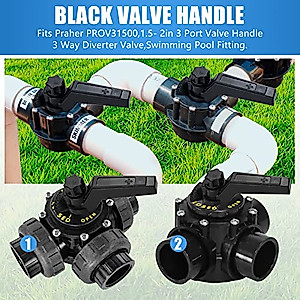 UASAM Pool Valve Handle Replacement for praher pool valve handle 2-pack