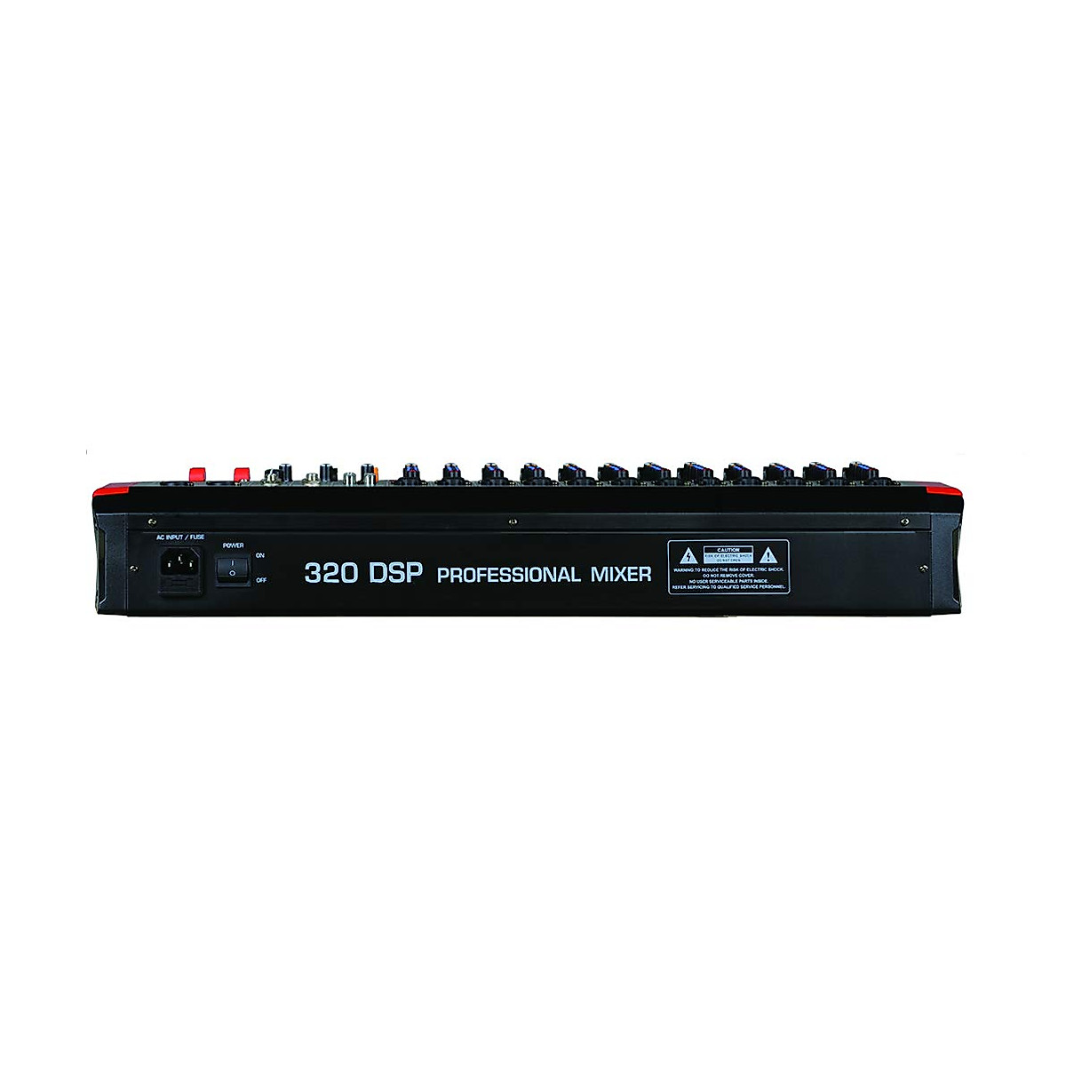 Audio2000'S AMX7374 12-Channel Audio Mixer with 320 DSP Sound Effects, Stereo Sub Out with Sub-Out Level-Control Fader, Level-Control Faders on All Channels, and USB/Computer Interface