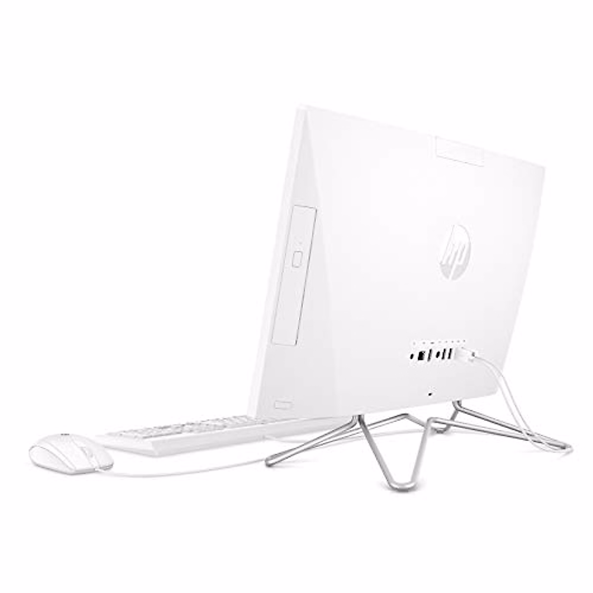 HP 22" All-in-One Desktop, AMD Athlon Silver 3050U Processor, AMD Radeon Graphics, 4 GB RAM, 256 GB SSD, Windows 11 Home (22-dd0210, Snow white)