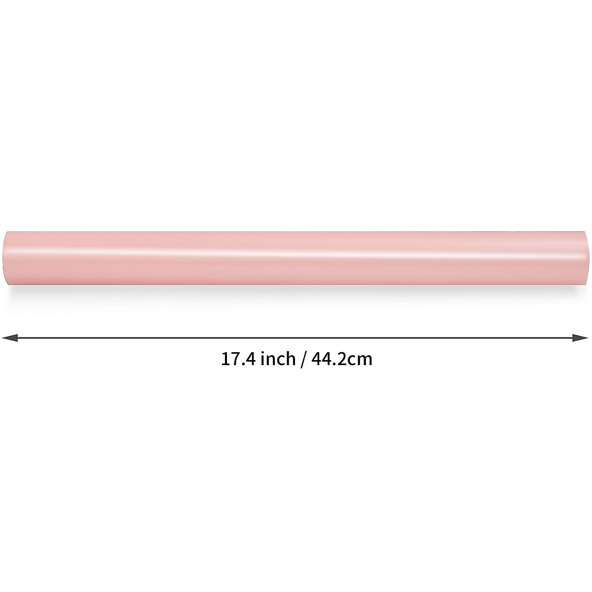 CAMKUZON Pink Matte Wrapping Paper Roll - Solid Color Pearly-Lustre Pink Gift Wrap Paper for Wedding, Birthday, Christmas, Holiday, Baby Shower - 17.4 Inch