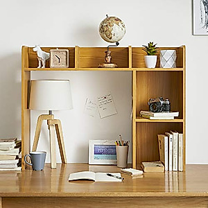 DormCo Classic Desk Bookshelf - Beech Color