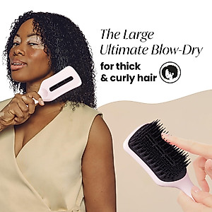 Tangle Teezer Large Ultimate Blow Dry Brush, Vented Hair Brush for a Quick & Easy Blowout, Adds Volume & Lift, for Thick & Curly Hair Types, Tickled Pink