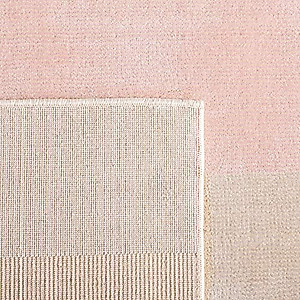 SAFAVIEH Orwell Collection 9' x 12' Pink / Purple ORW301U Mid-Century Modern Abstract Non-Shedding Living Room Bedroom Dining Home Office Area Rug