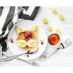 9 Piece Stainless Steel Kids Cutlery, Child and Toddler Safe Flatware, Kids Silverware, Kids Utensil Set Includes 3 Knives, 3 Forks, 3 Spoons, Total of 3 Place Settings, Ideal for Home and Preschools