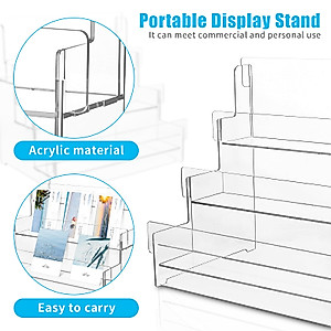 Greeting Card Display Acrylic Sticker Display Stand for Vendors Postcard Organizer Retail Display Racks Business Card Holder Mail Organizer Stamp Pad Holder Storage Rack for Desk Counter Retail
