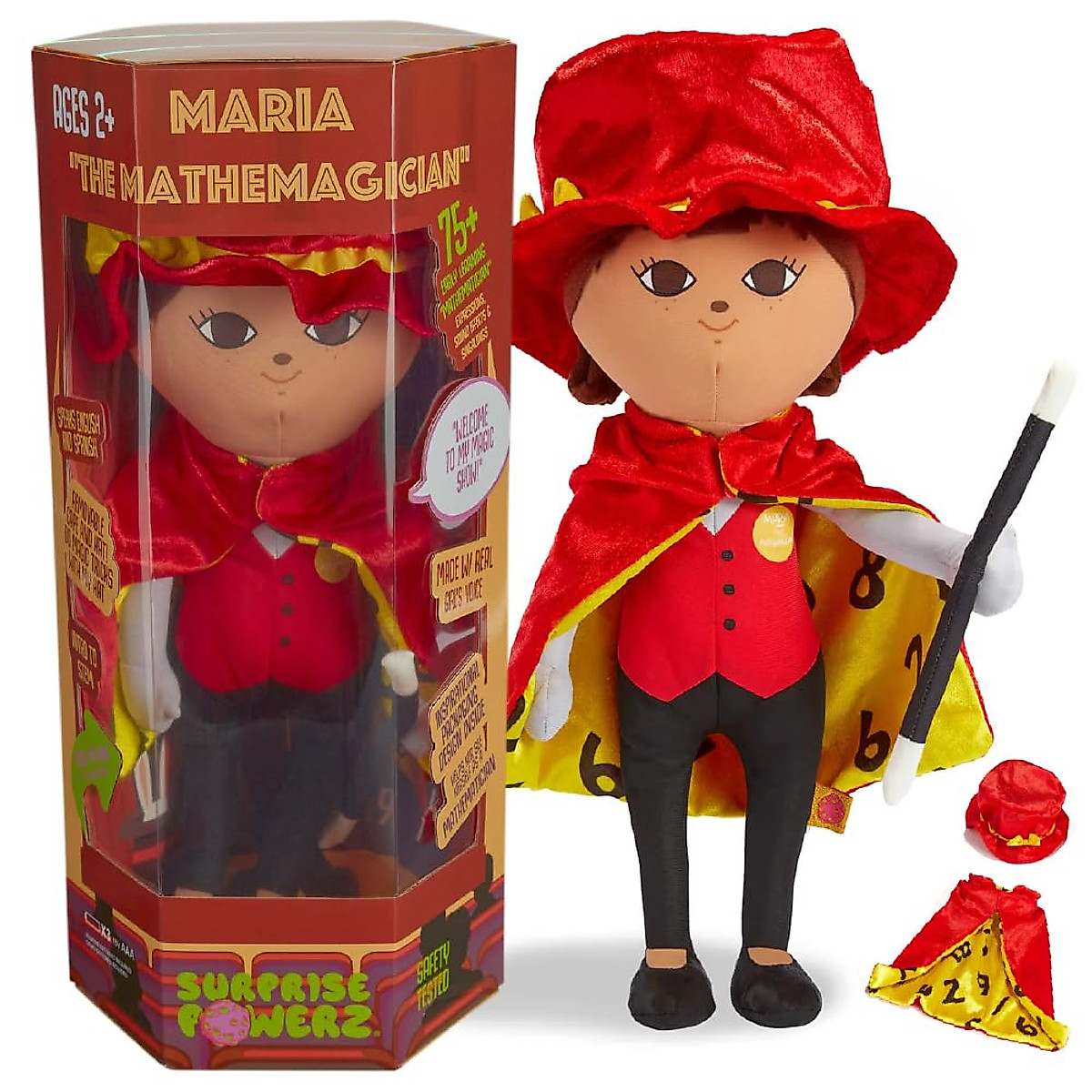 Surprise Powerz Learning Plush Doll Bundle for Girls - 16" Maria The Mathemagician, Vera The Vet, Codie The Coder, and Astro The Astronaut