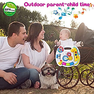 Baby Toys 6 to 12 Months Music Activity Table for Toddlers 1-3 Early Learning Baby Toys 12-18 Months Activity Center Table 9 10 Month Infant Kids Christmas Birthday Gifts for 1 2 3 Year Old Boys Girls