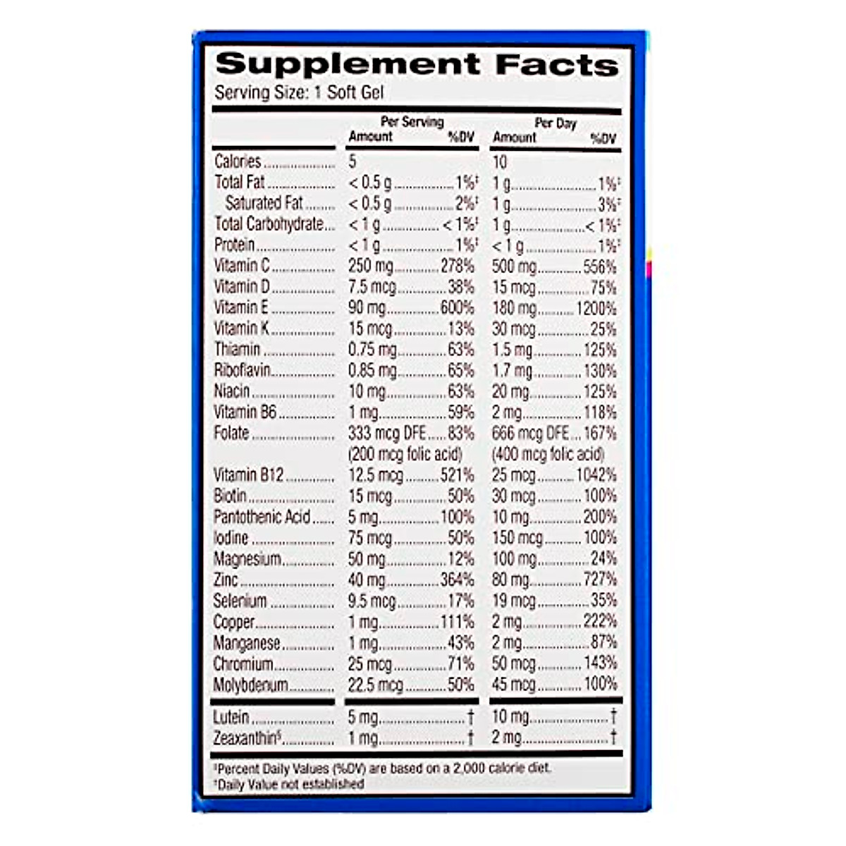 PreserVision Eye Vitamin Mineral, 100 Soft Gels (Pack of 2)