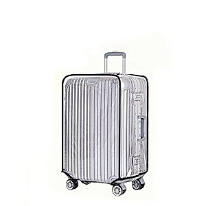 JenKin Luggage Protector Suitcase Cover PVC Waterproof Travel Suitcase Fits Most 20" to 30"(24")