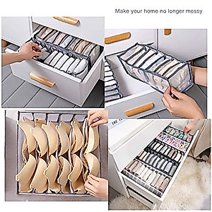 YUEXIAODOU Sock Towel Dresser Nursery Bra Baby Tie Belt Underwear Drawer Organizer Clothes And Storage Dividers Box For Women Men Bedroom Fabric Closet Clothing Honeycomb Drawer Organizer