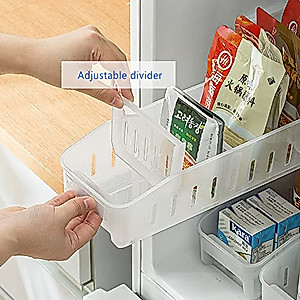 Poeland Fridge Bins, Storage Organizer Containers for Refrigerator, Pantry, Drawer and Kitchen Cabinets 3 Pack