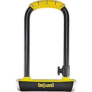 Onguard Brute LS-8000 Keyed Shackle Lock - Black, 11.5x26.0 cm