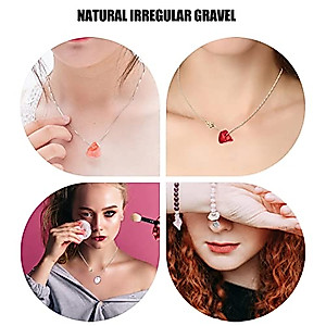 IMIKEYA Crystal Beads for Jewelry Making: 400pcs Crystal Bead Gemstone Beads for Ring Making 5-8mm Natural Crystal Chip Stone Beads DIY Jewelry Kit for Ring Bracelets Earring Jewelry Making Supplies