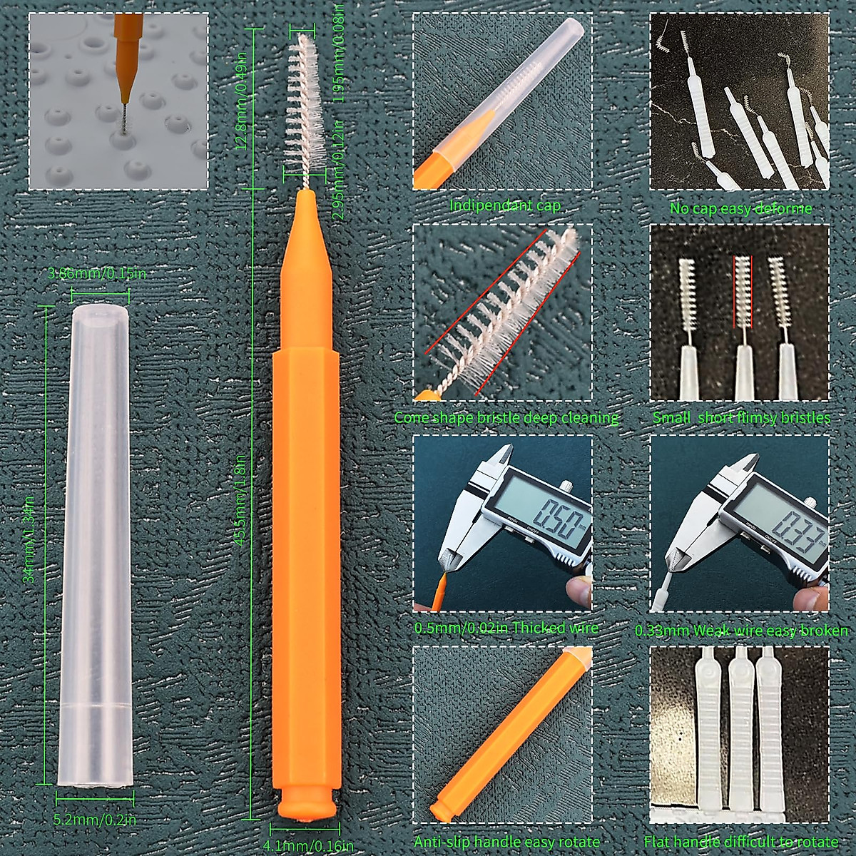 Shower Head Cleaning Brush Tool, Shower Head Cleaner Brushes Picks Small Cleaning Brush Crevice Cleaning Brush Anti Clogging Cleaning Brush for Household Bathroom Pipe Car Washers Holes Gaps Nozzles