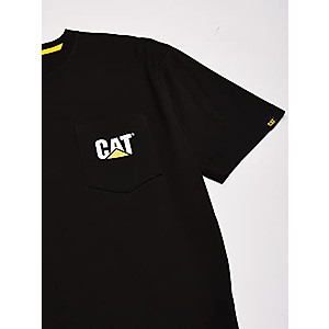 CAT Men's 1510552 Logo Pocket T-Shirt - XXXX-Large - Black