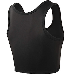 XUJI Women FTM Transgender Tomboy Trans Chest Binder Tank Top (B-M)