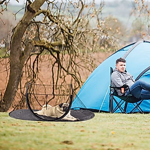 Outdoor Cat Enclosures, Portable Cat Tent for Bearded Dragon, Dogs and Small Animals, Cat Outdoor Tent with Foldable Bag(Black)