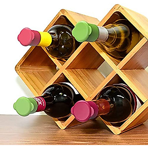 Wine Stoppers - Silicone Wine Bottle Caps - Reusable and Unbreakable Sealer Covers - Beverage Corks to Keep Wine Fresh for Days with Air-Tight Seal - Set of 5
