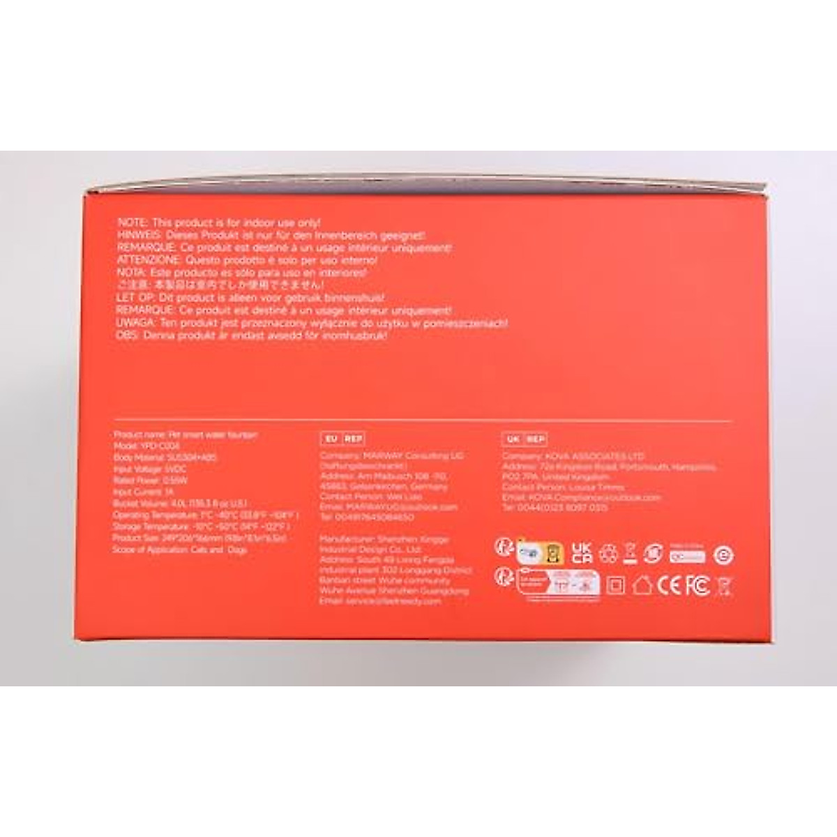 FEELNEEDY Cat Water Fountain Battery Operated, 4L/135 fl oz Pet Water Fountain for Cats and Dog with Motion Sensor, Wireless Ultra Quiet Cat Drinking Fountain with 2 Filters (Black YPD-C004P)