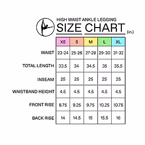 90 Degree By Reflex High Waist Tummy Control Interlink Squat Proof Ankle Length Leggings - Black - XL