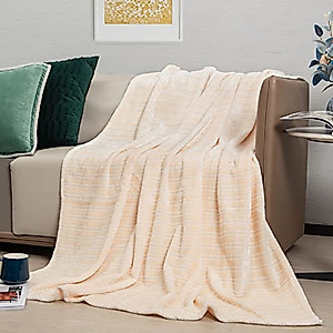 SRIZIAN Fleece Throw Blankets, White Flannel Throw Blankets, 50" x60” Washable Lightweight Bedding Flannel Blanket for Couch Sofa Bed Office, White Throw Fleece Blankets for All Season